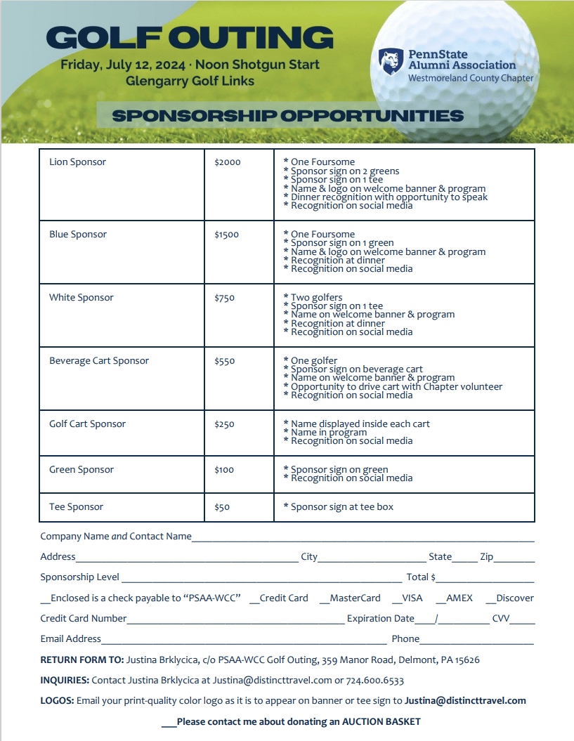 Outings - Glengarry Golf Links